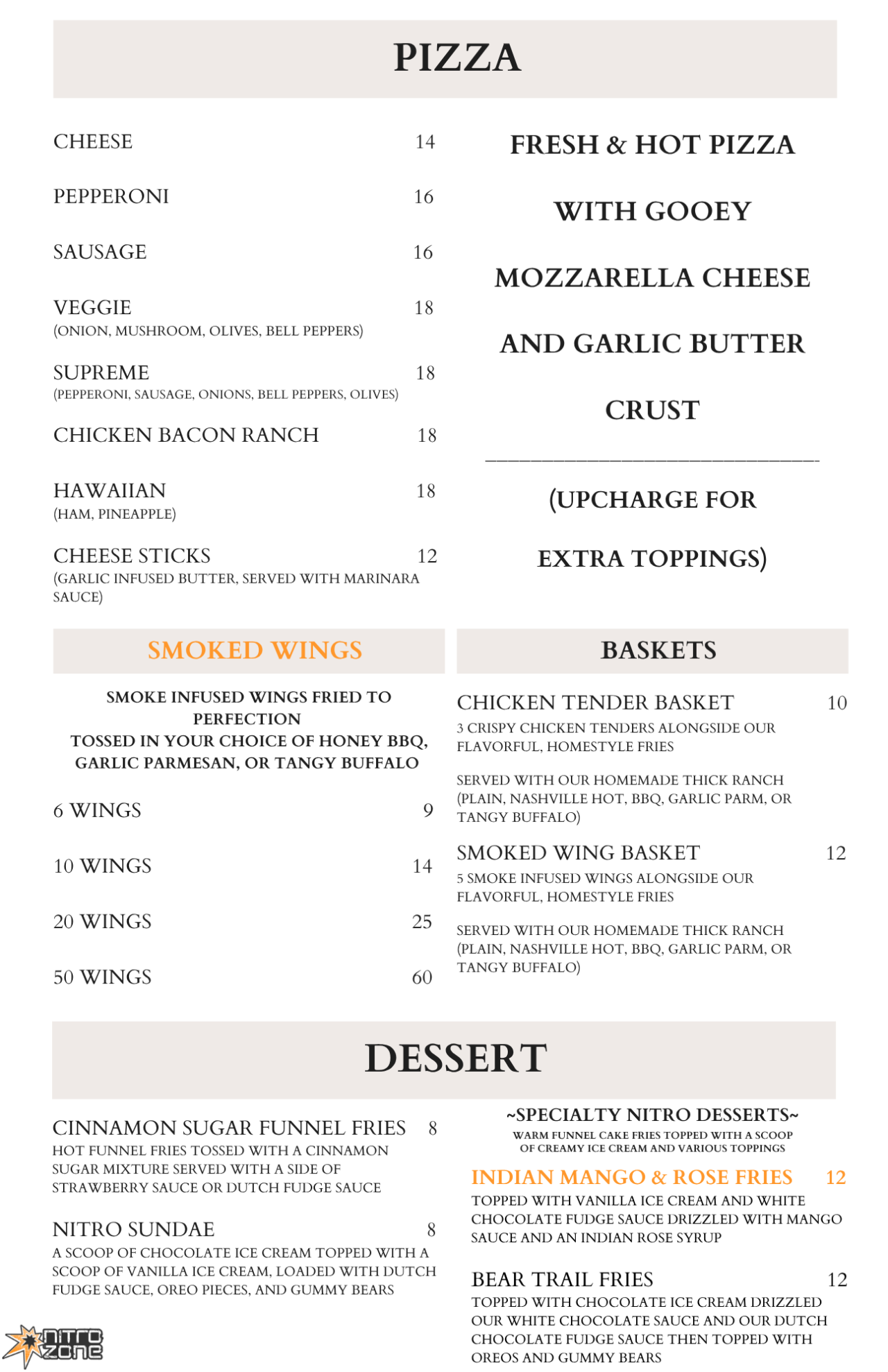 Restaurant & Drinks | Nitro Zone